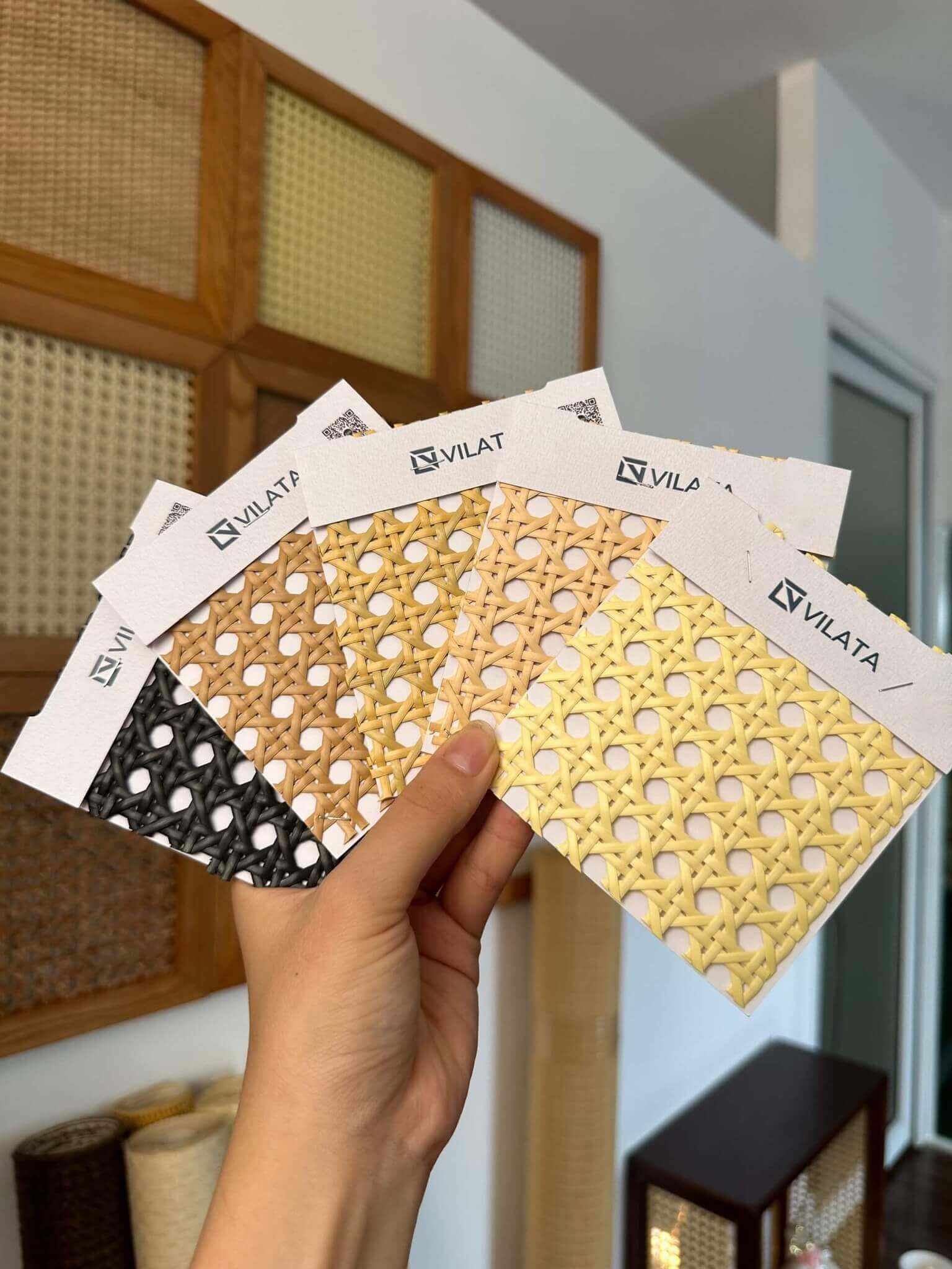 Faux cane webbing woven mesh - The best choice for every decoration ...
